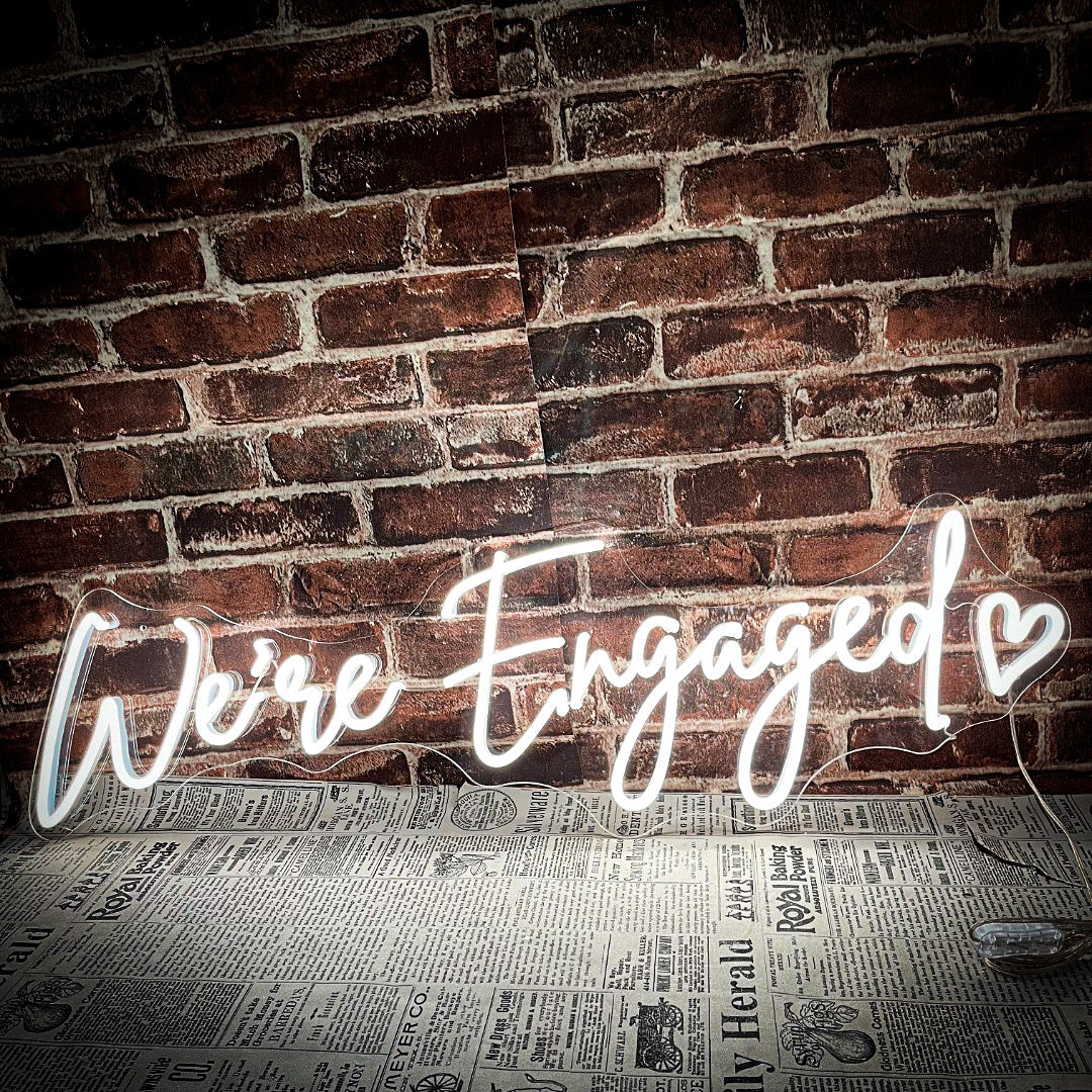 We're Engaged Neon Sign
